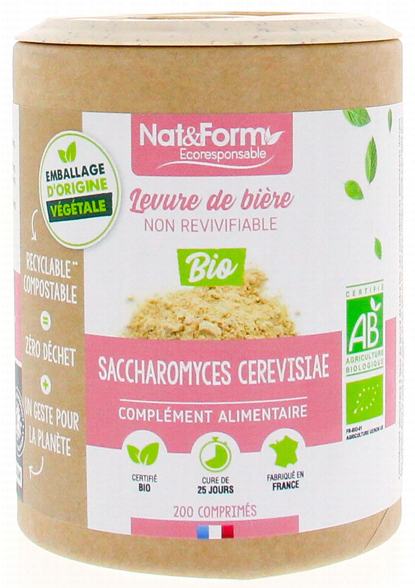 Levure de Bière Bio - Saccharomyces Cerevisiae - 200 Gélules d'Origine ...