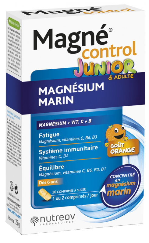 MAGNE CONTROL - Magnésium Marin - Junior - 60 comprimés à sucer ...