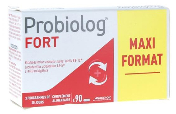 Probiolog Fort Maxi Format 90 gélules — complément alimentaire flore ...