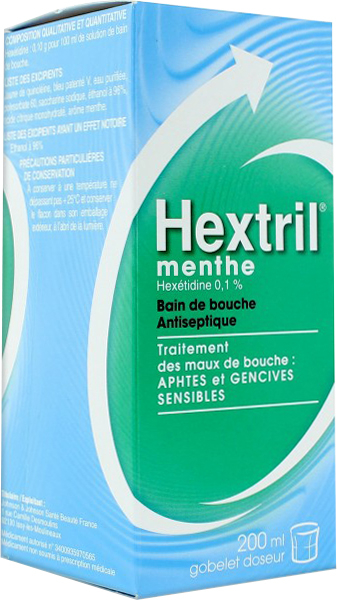 HEXTRIL - Bain de Bouche Menthe 0,1 % - 200 ml | Pharmacie ...