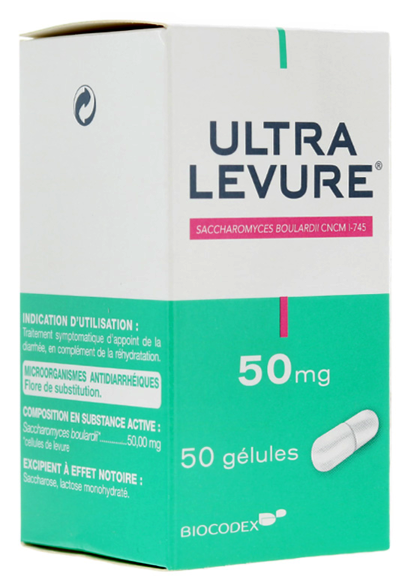 Ultra Levure 50 mg Diarrhées - 50 gélules | Pharmacie & parapharmacie ...