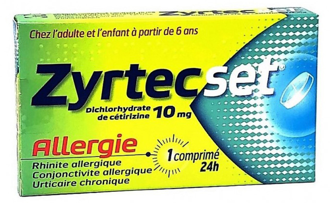 Zyrtecset Allergies 10 mg - 7 comprimés | Pharmacie & parapharmacie en ...