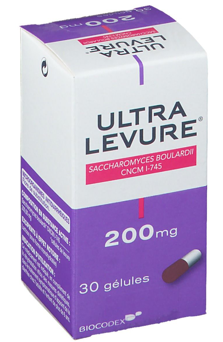 Ultra Levure 200 mg Diarrhées - 30 gélules | Pharmacie & parapharmacie ...