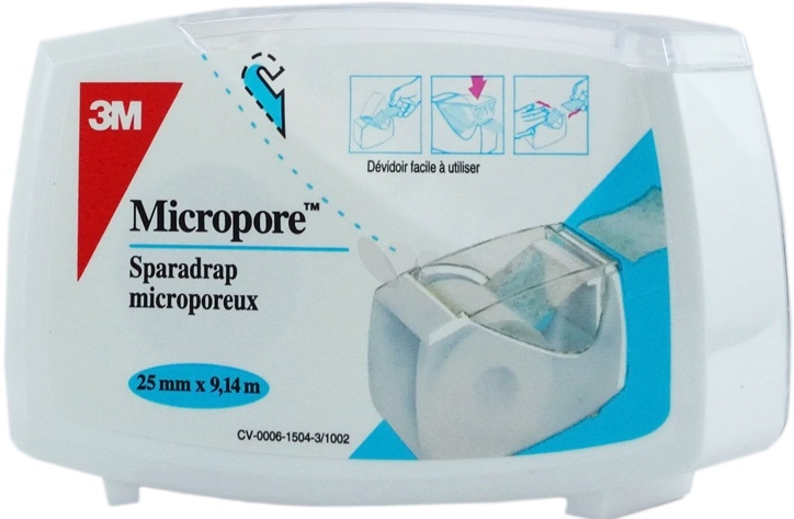 Sparadrap Microporeux 25 mm x 9,14 m | Pharmacie & parapharmacie en ligne