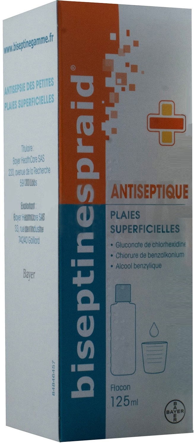 BISEPTINE - Spraid - Solution Antiseptique - 125 ml | Pharmacie ...