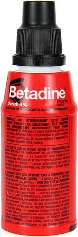 Betadine Scrub 4 % Solution Usage Local - 125 ml | Pharmacie ...