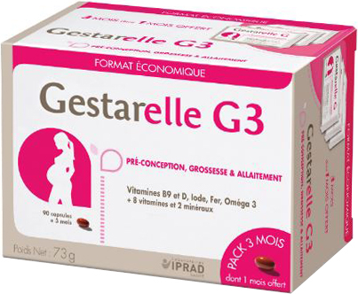 Gestarelle G3+ Pré-Conception Grossesse & Allaitement - 90 capsules ...