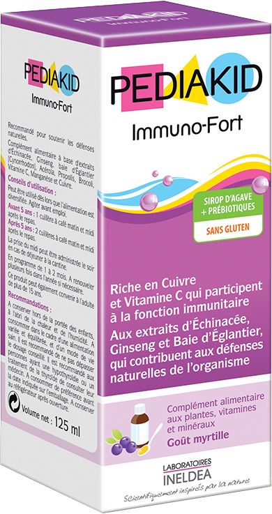 Immuno-Fort Sirop Goût Myrtille - 125 ml | Pharmacie & parapharmacie en ...