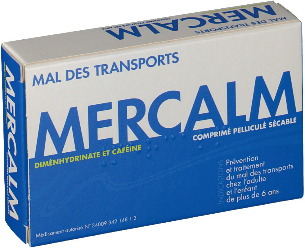 Mercalm Mal des Transports - 15 comprimés | Pharmacie & parapharmacie ...