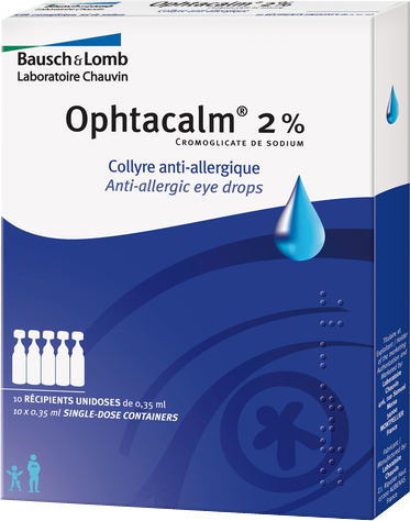 Ophtacalm Collyre Anti-Allergique 2 % - 10 unidoses | Pharmacie ...