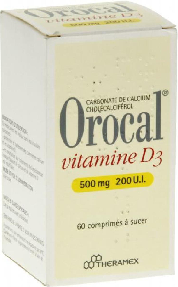 Orocal 500 mg - 60 comprimés goût orange | Pharmacie & parapharmacie en ...