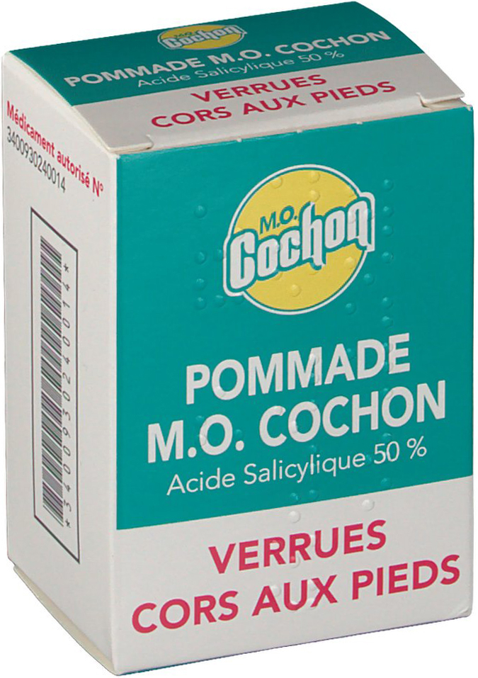 Pommade M.O Cochon 50 % Verrues & Cors aux Pieds - 10 g | Pharmacie ...