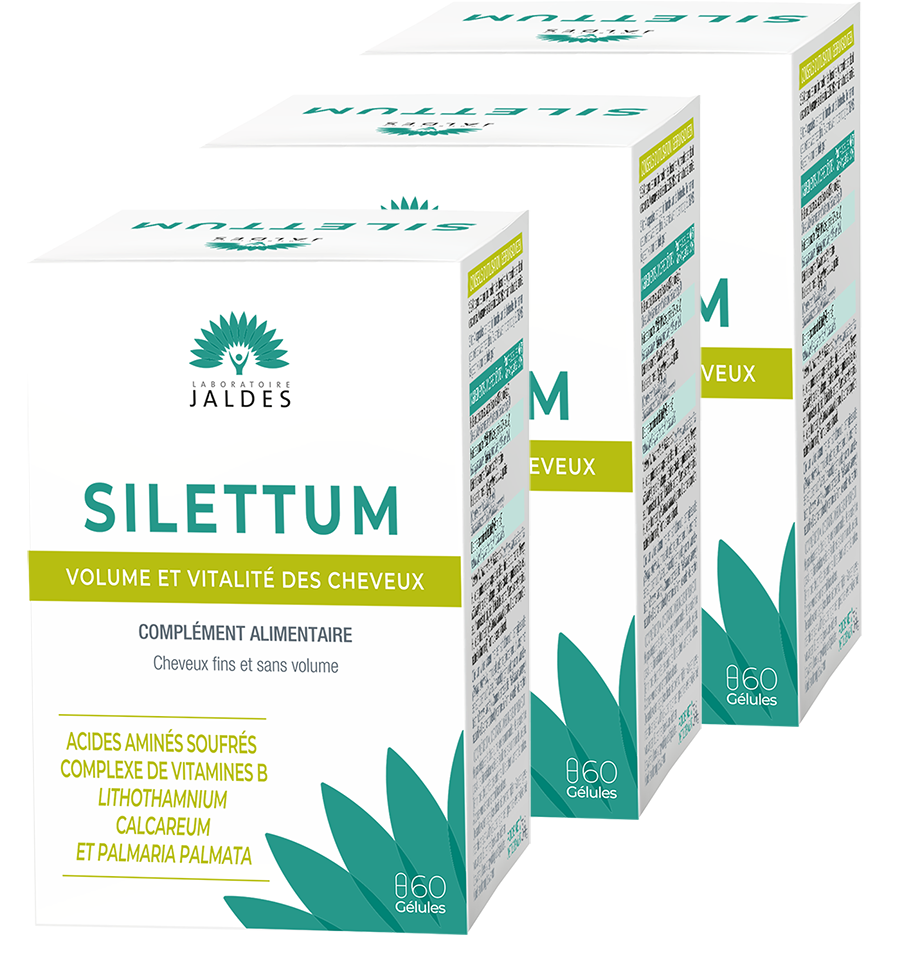 SILETTUM EXPERT - Volume et Vitalité des Cheveux - Lot de 3 x 60 ...