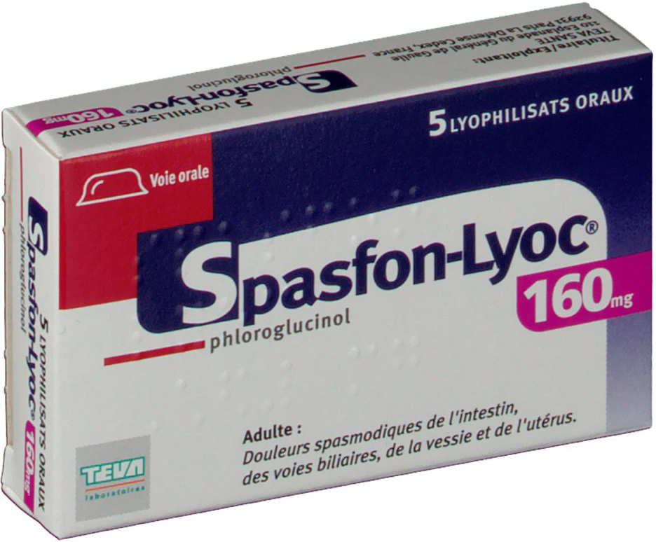 Spasfon-Lyoc Douleurs Spasmodiques de l'Intestin 160 mg - 5 unités ...