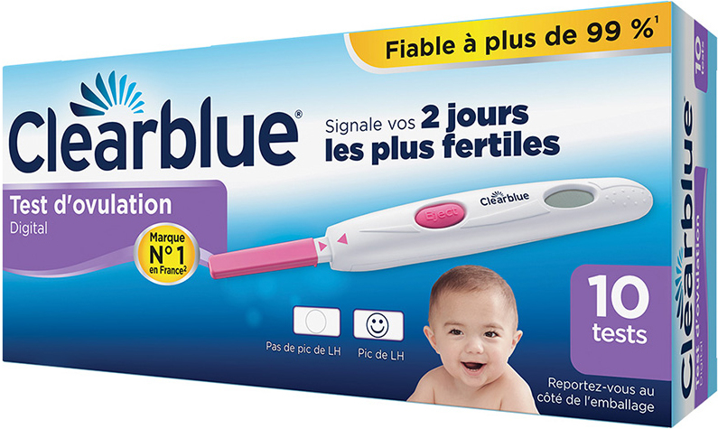Test d'Ovulation Digital - 10 unités | Pharmacie & parapharmacie en ligne