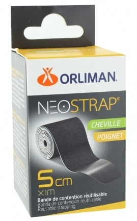 NEOSTRAP - Bande de Contention Cheville Poignet Noir - 5 x 1 m ...