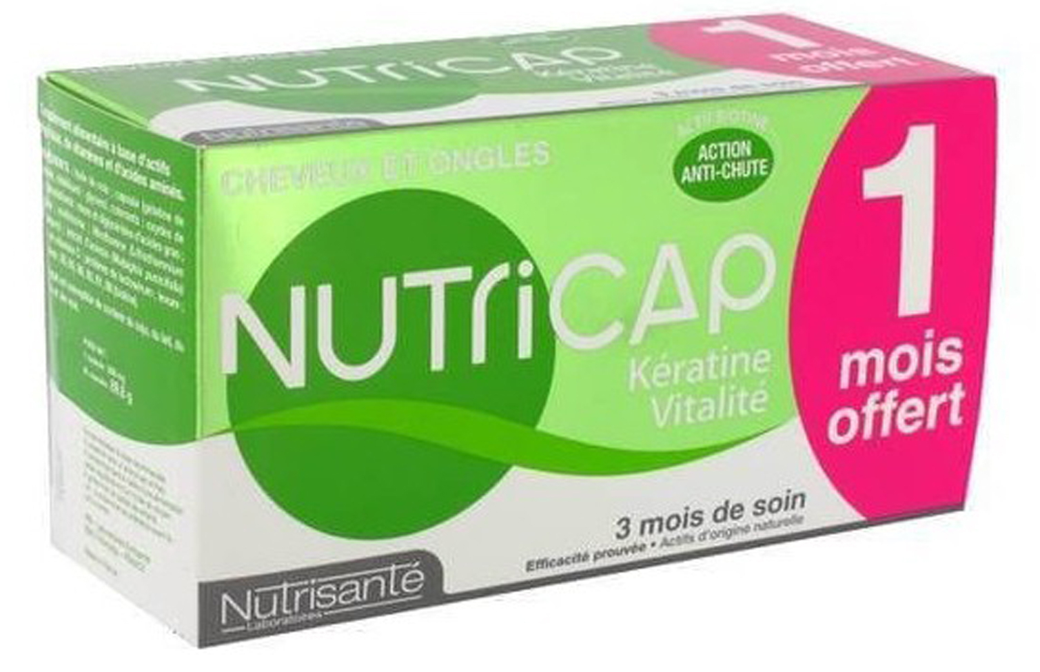 NUTRICAP - Keratine vitalite- 90 capsules | Pharmacie & parapharmacie en ligne