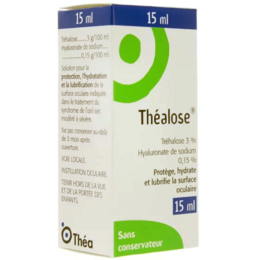 Théalose - Lubrifiant oculaire - 15 ml | Pharmacie & parapharmacie en ligne