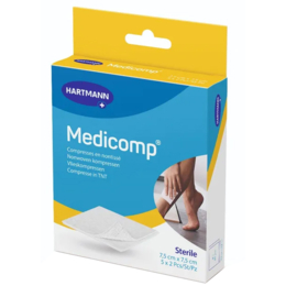 MEDICOMP - Compresse Non-Tissé 7,5 x 7,5 cm - 5 Sachets | Pharmacie ...
